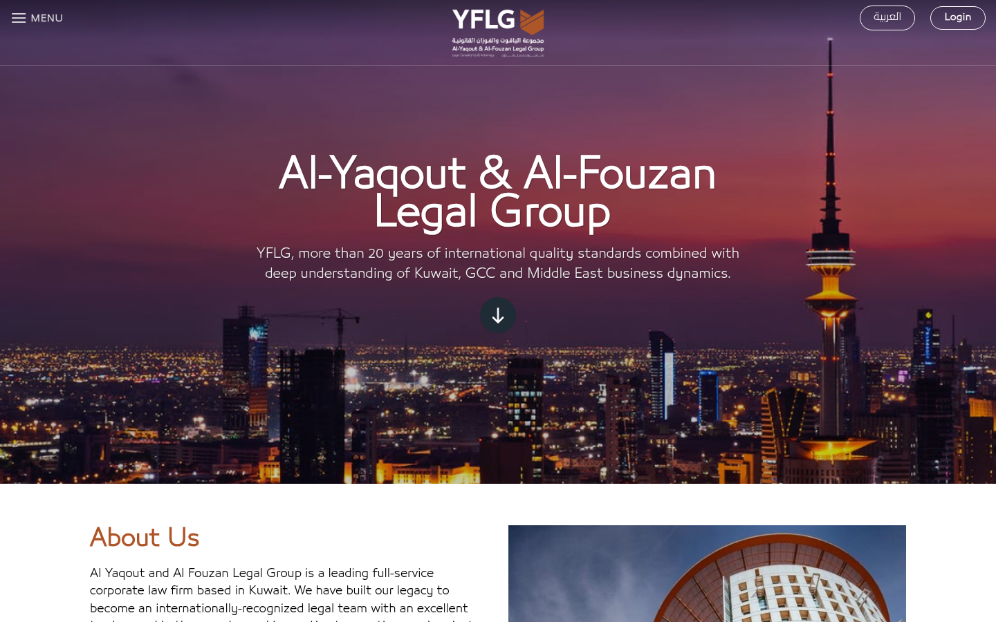 Al-Yaqout & Al-Fouzan Legal Group | Corporate Web Design